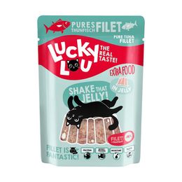 Lucky Lou Extra Food Thunfischfilet in Jelly Katzen-Nassfutter getreidefrei 12x70g
