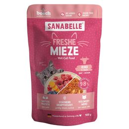 Sanabelle Freshe Mieze Rind und Huhn 10x100 g