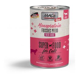 MAC's Cat Mono Frisches Pferd Katzen-Nassfutter getreidefrei 6x400g