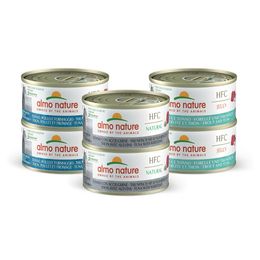 Almo Nature HFC Multipack versch. Sorten Thunfisch Katzen-Nassfutter HFC Zutaten 6x70g