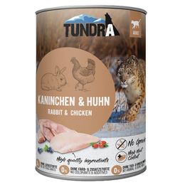 Tundra Cat Kaninchen & Huhn Katzen-Nassfutter ohne Getreide und Zucker 6x400g