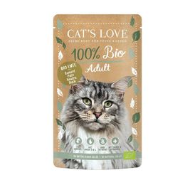 Cat's Love ADULT BIO Ente Katzen-Nassfutter getreidefrei 6x100g