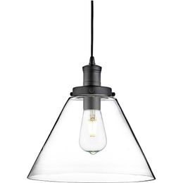 Searchlight Pendelleuchte &raquo;Pyramid-Pendelleuchte - Metall & Glas&laquo; E27 1 Stk. transparent H: 28cm, 1 Stk.