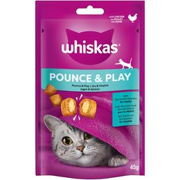 whiskas Jagen & Spielen mit Huhn Katzensnacks mit Taurin 4x45g