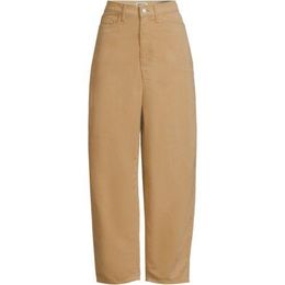 LANDS' END Barrel-Feincordhose f&uuml;r Damen in Petite-Gr&ouml;&szlig;e, Damen, size: petite, Elfenbein, Baumwolle, by Lands' End