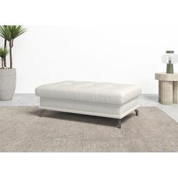 OTTO home Polsterhocker &raquo;Costello, B: 133 cm&laquo; individuell zu kombinieren, Federkern wei&szlig; Luxus-Microfaser (90% Polyester, 10% Polyamid);Samtoptik (100