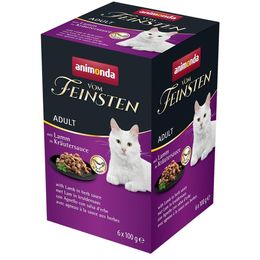 animonda vom Feinsten Adult mit Lamm in Kr&auml;uterSauce Katzen-Nassfutter getreidefrei 32x100g