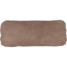 Die PlanBar Dekokissen &raquo;PN-EM18063 Nierenkissen bestehend aus 1 Stk.&laquo; hochwertiges Nubuk-Anilin-Leder braun Leder B/L: 58cm x 15cm, 1 Stk.