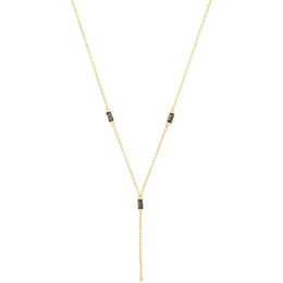 Amor Damen Y-Kette &raquo;2039083&laquo; mit Zirkonia (synth.) grau Silber 925 (Sterlingsilber), L: 45