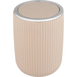 Wenko Kosmetikeimer &raquo;Agropoli&laquo; mit Schwingdeckel, 2 Liter beige Kunststoff B/H/T: 14,5cm x 20cm x 14,5cm, 2 l