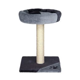 Trixie Kratzbaum Tarifa 52 cm mit abnehmbarem Bezug grau/schwarz