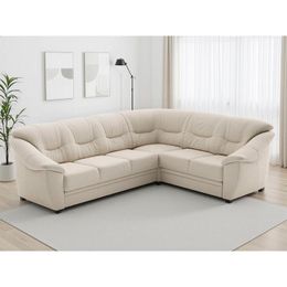 Sit & More sit&more Ecksofa &raquo;Savona L-Form, B. 262 cm, Komfortsitz, Eckcouch mit Stoff- & Lederwahl&laquo; optional Schlaffunktion, Liegefl. 120x195 cm B/H/T: 262cm x 