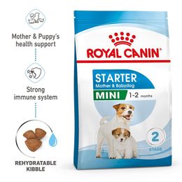Royal Canin MINI Starter Trockenfutter f&uuml;r tragende H&uuml;ndinnen und Welpen kleiner Rassen 4kg