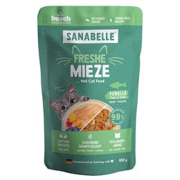 Sanabelle Freshe Mieze Forelle, Pute und Huhn 10x100 g