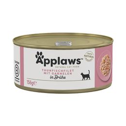 Applaws Cat Thunfischfilets und Garnelen Katzen-Nassfutter glutenfrei 24x156g