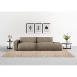 Trendmanufaktur Big-Sofa &raquo;Braga, mit hochwertigem Kaltschaum, Megasofa, Japandi-Design&laquo; modernes Big-Sofa, Couch mit hohem Sitzkomfort, 277/72/107 cm 