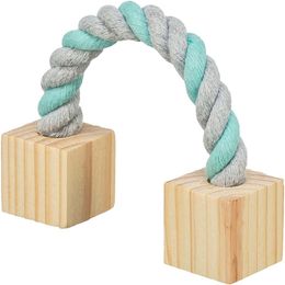 Trixie Baumwollspielseil mit Holzkl&ouml;tzchen f&uuml;r Nager 20cm