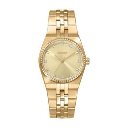 DKNY Damen DKNY Quarzuhr &raquo;Essentials Watch&laquo; Armbanduhr, Damenuhr, Edelstahlarmband, analog gold Einheitsgr&ouml;&szlig;e