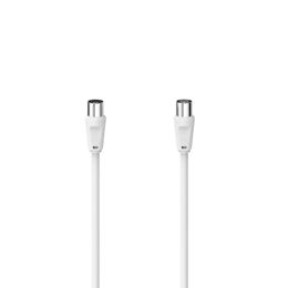 Hama SAT-Kabel &raquo;Antennenkabel, Koaxialkabel, von 1,5 m bis 10 m, 75 dB, Wei&szlig;&laquo; 500 cm wei&szlig; Ideal f&uuml;r Kabel-TV