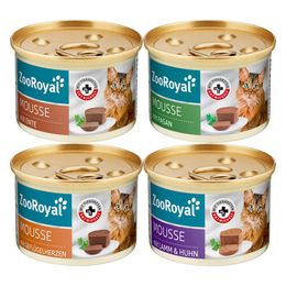 ZooRoyal Mousse Mixpaket Gefl&uuml;gel & Lamm Katzen-Nassfutter getreidefrei 24x85g