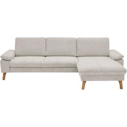 Die PlanBar Ecksofa &raquo;PP-LA24075 L-Form, Breite 286 cm&laquo; opt. mit Kopfst&uuml;tzen, Schlaffunktion, mot. Ottomane, Sitztiefenverst. 100% recyceltes Polyester