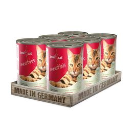 BEWI CAT meatinis Wild Katzen-Nassfutter hoher Fleischanteil 6x400g
