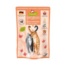 Granatapet Delicatessen Kalb & Kaninchen Katzen-Nassfutter getreidefrei 6x85g