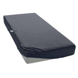 Elegante Spannbettlaken &raquo;Mako-Jersey&laquo; in hochwertiger Qualit&auml;t mit Elasthan-Anteil grau Mako-Jersey, Obermaterial: 97% Baumwolle, 3% Elasthan 1 Stk., Mako-