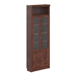 OTTO home Wohnwand &raquo;Soeren, 1 TV-Lowboard, 1 Wandregal, 1 B&uuml;cherregal, 1 Vitrine&laquo; Set, 4 Stk. tlg. Massivholz B/H/T: 278cmcm x 220cmcm x 45cmcm