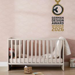 Paidi Babybett &raquo;LITTLE SNU 70x140cm in Beige oder Wei&szlig;, umbaubares Kinderbett&laquo; Gitterbett 4-fach h&ouml;henverstellbar, entnehmbare Sprossen, Juniorbett 