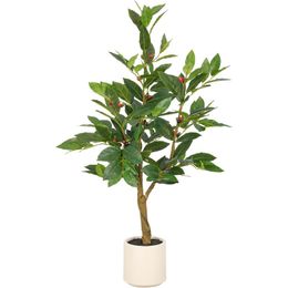 Creativ green Kunstbaum &raquo;Coffea&laquo; mit Deko-Fr&uuml;chten Obermaterial: 50% Kunststoff, 50% Polyester B/H/L: 95cm, 1 Stk.