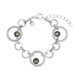 Tom Tailor Damen Tom Tailor Armband mit Kristallglas silber 20cm, Edelstahl