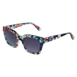 Kate Spade CAMRYN/S | Damen-Sonnenbrille | Fassung: Vollrand, Quadratisch, Acetat, Mehrfarbig Gl&auml;nzend | Glasfarbe: Braun Verlaufend