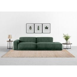 Trendmanufaktur Big-Sofa &raquo;Braga, mit hochwertigem Kaltschaum, Megasofa, Japandi-Design&laquo; modernes Big-Sofa, Couch mit hohem Sitzkomfort, 277/72/107 cm 