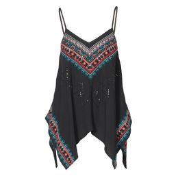 KOROSHI Top female size L Turquoise / Peach / Red / Black