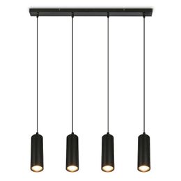 Briloner Leuchten LED Pendelleuchte &raquo;IDA&laquo; GU10 L&auml;nge 76cm, Esszimmer, Esstisch, Wohnzimmer schwarz Einheitsgr&ouml;&szlig;e