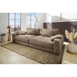 Jockenh&ouml;fer Big-Sofa &raquo;Milano XXL, B: 290 cm, Megasofa, Loungesofa&laquo; mit Zierkissen, Relaxfl&auml;che 120x240 cm, Federkern braun Korpus: 100% Polyester;Kissen: 100% 
