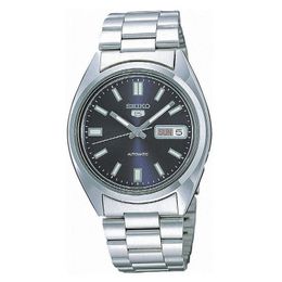 Seiko Herren Automatikuhr &raquo; 5&laquo; Armbanduhr, Herrenuhr, Damenuhr, Datum, Wochentag schwarz Einheitsgr&ouml;&szlig;e