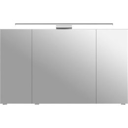 Spiegelschrank &raquo;6005 Sprint Badschrank, 3 Spiegelt&uuml;ren, 6 Einlegeb&ouml;den, 120 cm breit&laquo; inkl. LED-Beleuchtung, T&uuml;rd&auml;mpfer, Schalter-/