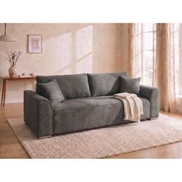 Collection AB Schlafsofa &raquo;Sara B: 241 cm, Liegefl. 137x195 cm, Bettkasten, optional mit Topper&laquo; Schlaffunktion, Couch mit Bonnellfederkern, 