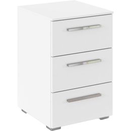 Rauch Nachtkommode &raquo;Nachttisch Nachtkonsole MONTCLAR Frontauswahl Dekor/Hochglanz/Glas&laquo; Breite 40 cm / H&ouml;he 61 cm, inkl. Soft-Close-Funktion, mit 3 