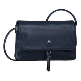 Tom Tailor Damen Tom Tailor Umh&auml;ngetasche &raquo;Luna&laquo; mit hochgl&auml;nzendem Logo und kleinem dekorativen Knoten blau B/H/T: 21cm x 13cm x 5cm