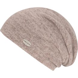 Chillouts Damen Chillouts Beanie &raquo;Vaiana Hat&laquo; mit locker-l&auml;ssiger Passform, kleines Markenlogo beige Einheitsgr&ouml;&szlig;e