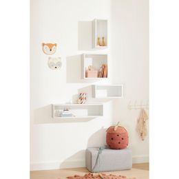 Paidi Wandregal &raquo;Wandbox L/H&laquo; viele Farbvarianten, l&auml;ngs und hochkant montierbar wei&szlig; Holzwerkstoff B/H/T: 40cm x 18,5cm x 18,7cm, 1 Stk. offenes Fach