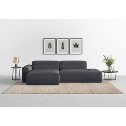 Trendmanufaktur Ecksofa &raquo;Braga, mit hochwertigem Kaltschaum, L-Form, Japandi-Design&laquo; modernes Sofa, Couch mit hohem Sitzkomfort, 275/72/160 cm (B/H/T)