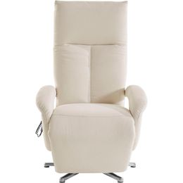 Sit & More sit&more TV-Sessel &raquo;Tycoon mit Kopfteilverstellung und 360&deg; Drehfunktion&laquo; wahlweise manuell oder elektrischer Funktion, auch mit Akku (kabellos) wei&szlig; 