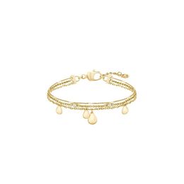 BOSS Damen BOSS Armkette &raquo;SELENA&laquo; mit Preciosa Crystal gold 18cm, Edelstahl