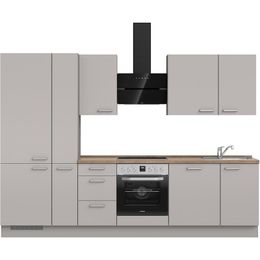 Nobilia K&uuml;chenzeile &raquo;"Touch II", NEU: individuell anpassbar mit gratis Profi-Beratung&laquo; vormontiert, Breite 300 cm, Ausrichtung w&auml;hlbar, wahlw. mit E-