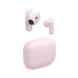 Hama In-Ear-Kopfh&ouml;rer &raquo;Bluetooth Kopfh&ouml;rer mit Mikrofon (True Wireless Headset, TWS Earbuds)&laquo; rosa Kopfh&ouml;rer f&uuml;r Handy aller Marken: universal kompatibel, 