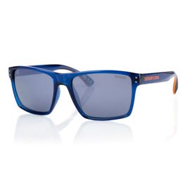 Superdry Herren Sonnenbrille &raquo;Modell 996054&laquo; Form Karree/Eckig, Logoschriftzug auf B&uuml;gel, Injectionfassung blau Einheitsgr&ouml;&szlig;e